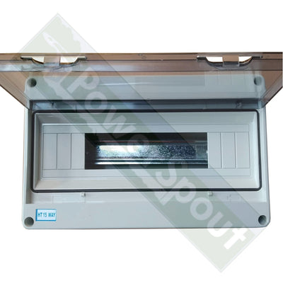 15-way Weatherproof (IP65) DIN Rail Enclosure– PowerSpout