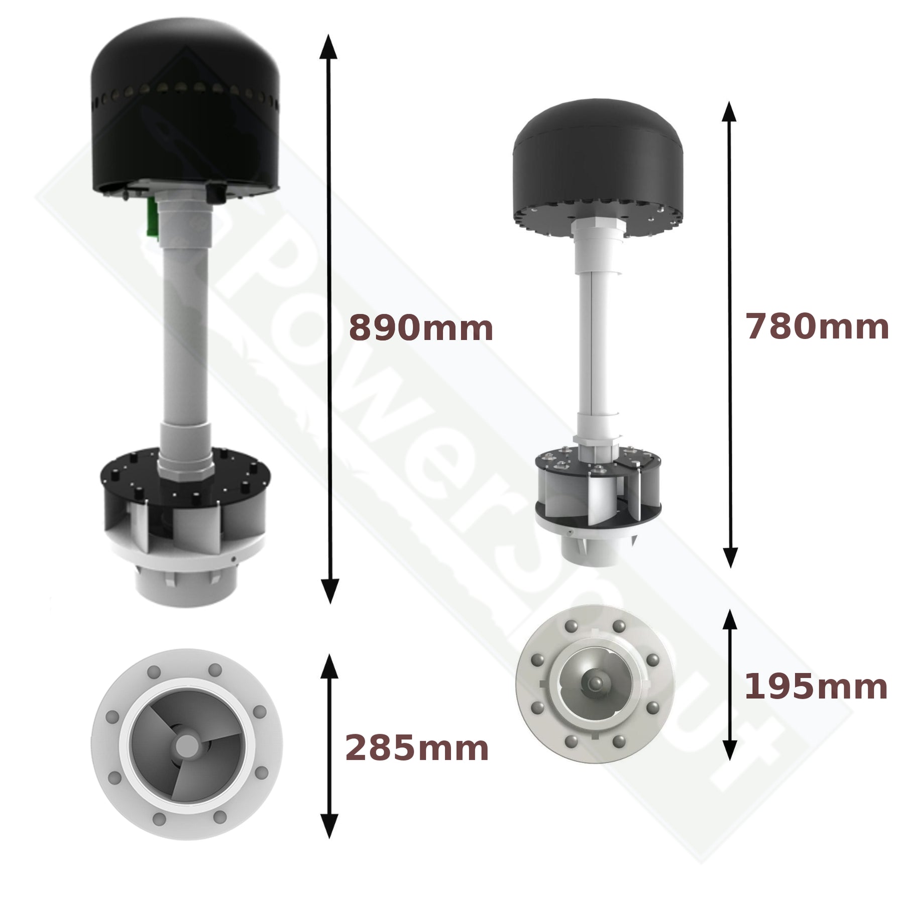 PowerSpout LH Mini Twin Pack - Hydro Turbine